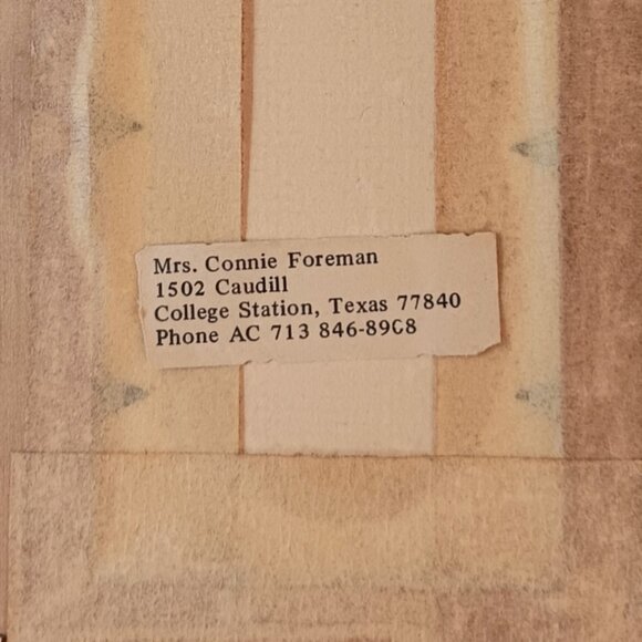 Vintage | Art | Vintage Texas Windmill Miniature Painting Signed Connie ...